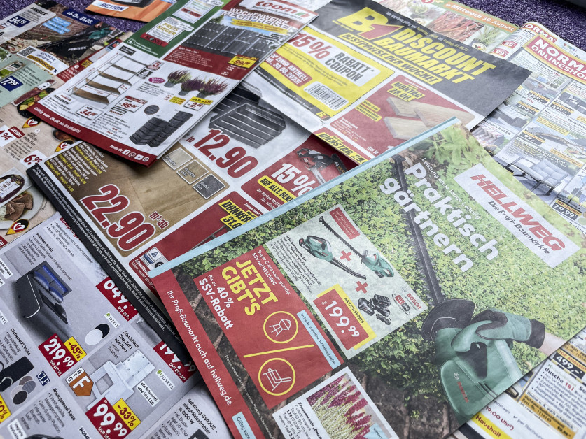 Gedruckte Prospekte (zum Teil) erse... - diy online