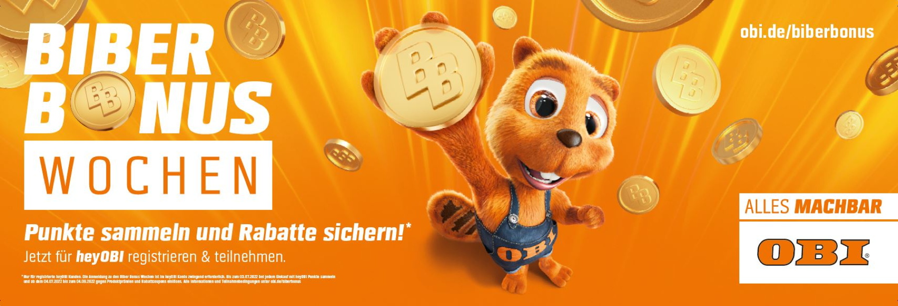 Biber-Bonuswochen bei Obi - diy online