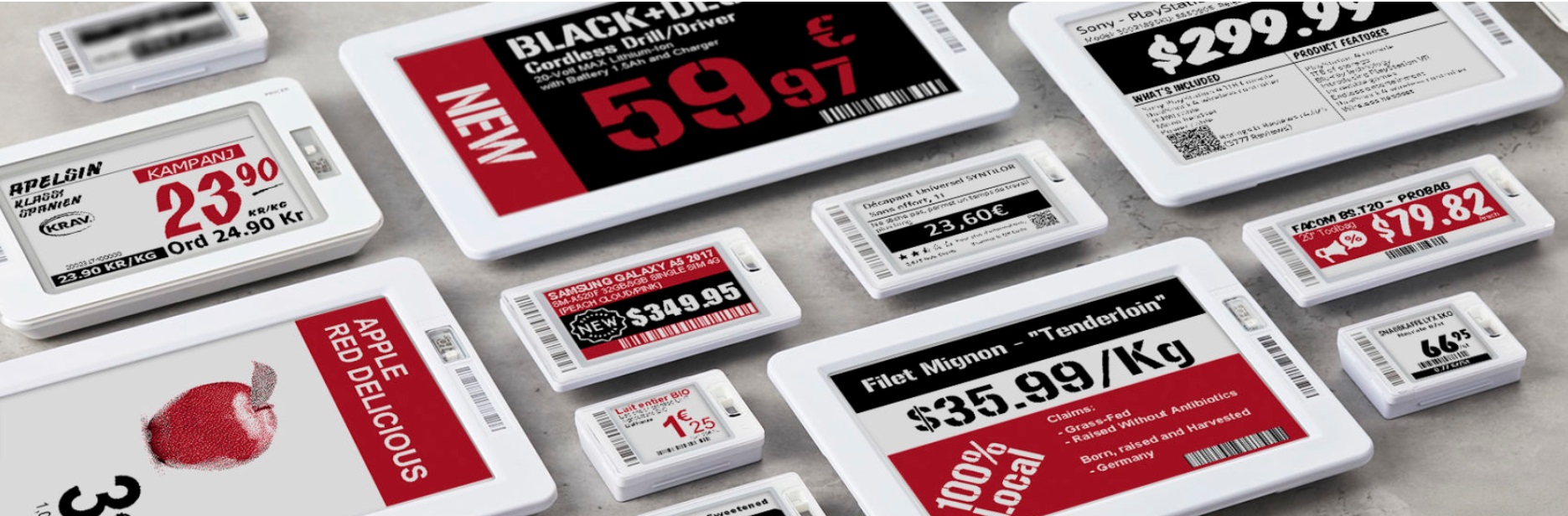 Elektronische Etiketten für den Ein... - diy online